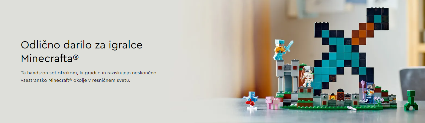 Kocke Lego® Minecraft™: Mečarska postojanka (21244) | Enaa