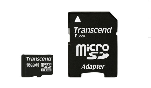 Kartica microSDHC Transcend 16 GB, Class 10, črna | Enaa