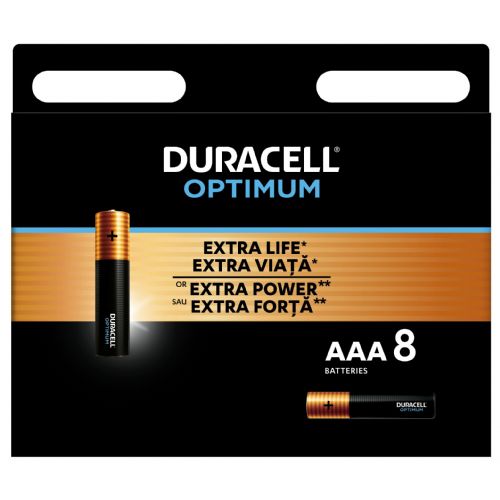 Alkalne baterije DUracell Optimum 8 kos AAA | Enaa
