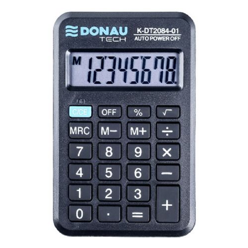 KALKULATOR ŽEPNI 97X62X11MM 8-M ČRN | Enaa