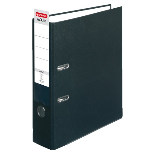 Registrator Herlitz maX File, A4, 8 cm, črna | Enaa