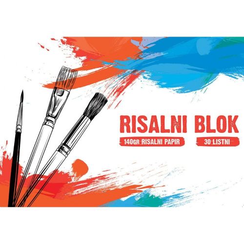 Risalni blok, 30 listni velikost A3 s 140 gramskim hrapavim papirjem ...