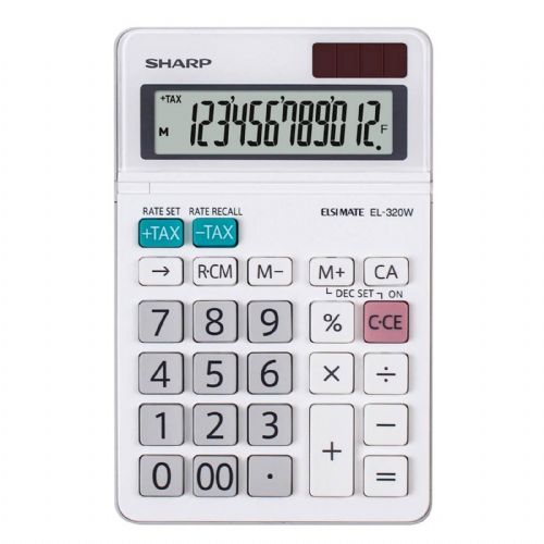 SHARP kalkulator EL320W, 12M, namizni | Enaa