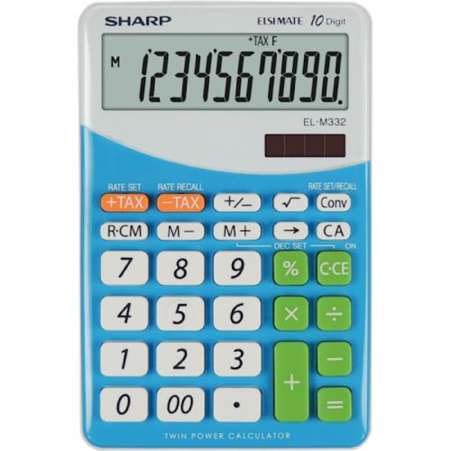 SHARP kalkulator EL332BBL, 10M, namizni | Enaa