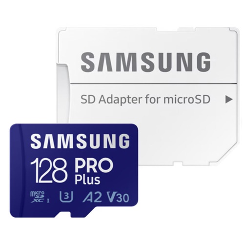 Pomnilniška kartica Samsung Pro Plus 128 GB microSDXC, UHS-I U3, Class ...