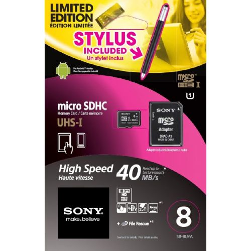 SONY 8GB Micro SD kartica+ adapter Class 10+Stylu | Enaa