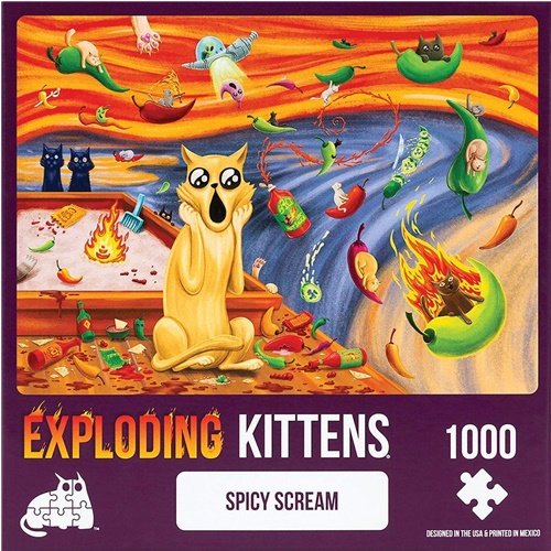 Puzzle Exploding Kittens - Spicy Scream, 1000 delov | Enaa Puzzle Exploding Kittens - Spicy Scream, 1000 delov | Enaa