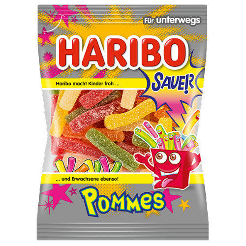 Bonboni Haribo, kisli pomfri, 100 g | Enaa