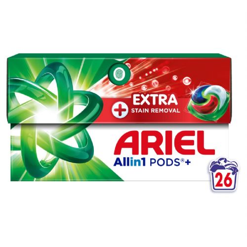 Ariel + Extra Stain Removal, 26 pranj kapsule za pranje perila