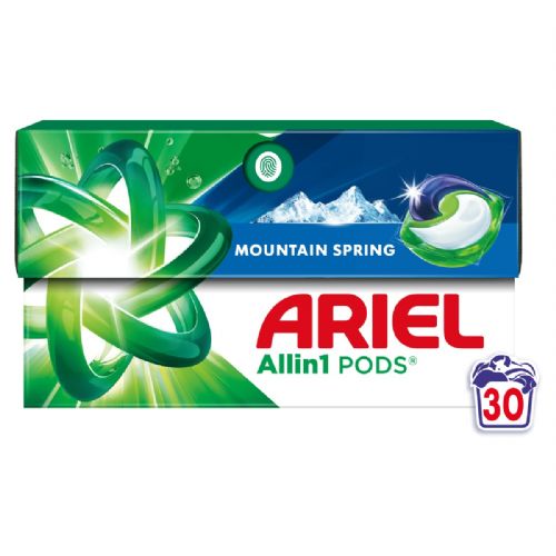 Kapsule za pranje perila Ariel Allin1 mountain spring, 30 pranj | Enaa