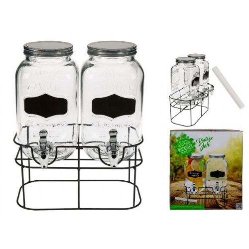 VRČA ZA VODO S PIPO (2 x 4l + podstavek) | Enaa