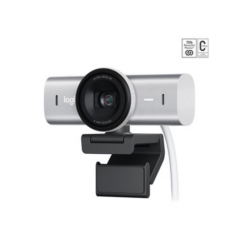 Kamera Logitech MX BRIO, 4K Ultra HD, siva, USB-C | Enaa