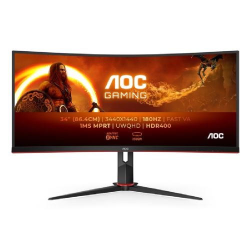 Monitor Aoc Cu34g2xp Bk 86 36 Cm 34 0 3440 X 1440 Uwqhd Va 400