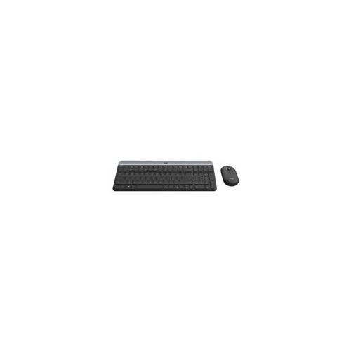 LOGITECH Slim Wireless Keyboard and Mouse Combo MK470 - GRAPHITE - HRV ...