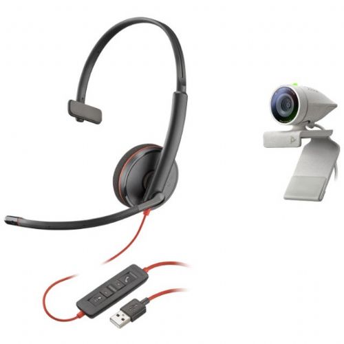 Poly Studio P5 USB HD Bundle mit Blackwire C3210 | Enaa