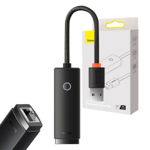 Omrežni adapter Baseus Lite Series USB na RJ45, 100Mbps (črn) | Enaa