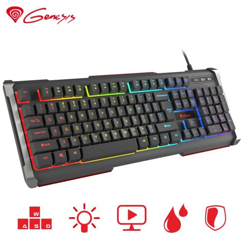 Tipkovnica Gaming GENESIS RHOD 400RGB , osvetlitev v 7 barvah ...