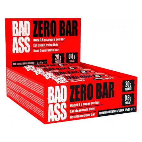 Proteinske ploščice Bad Ass Zero bar, 12 x 60 g | Enaa