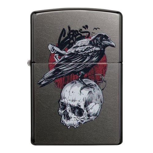 Vžigalnik zippo raven skull design | Enaa