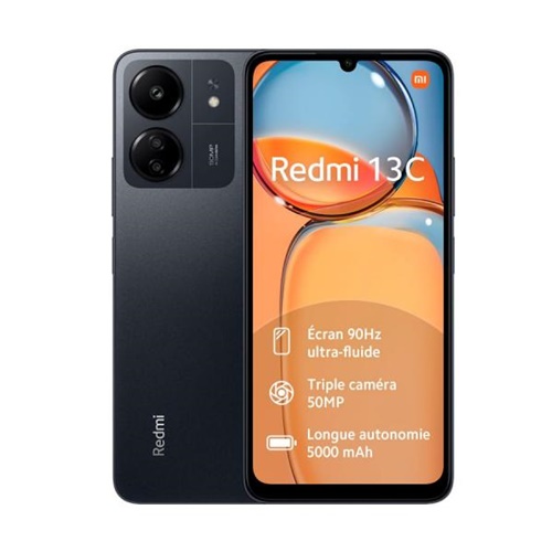 Pametni telefon Xiaomi Redmi 13C 256GB, Android 13, Dual SIM, črna | Enaa