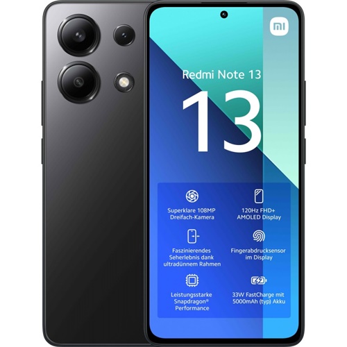 Pametni telefon Xiaomi Redmi Note 13 128GB, Android 13, LTE, črna | Enaa