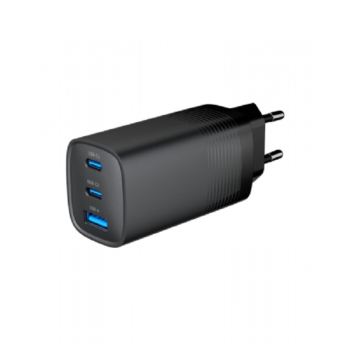 Roline polnilec 60W USB 1xTipC 5xTipA QC PD črn | Enaa
