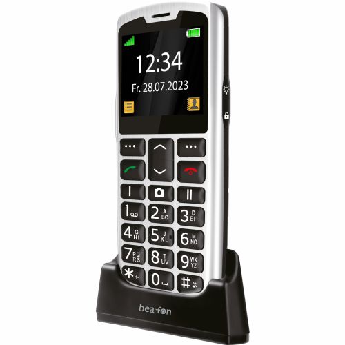 Bea-fon Silver Line SL260 Feature Phone Dual-Sim srebrno črna Telefon