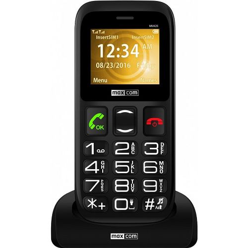Telefon za starejše Maxcom MM426, 4,5 cm (1,77''), polnilna postaja ...