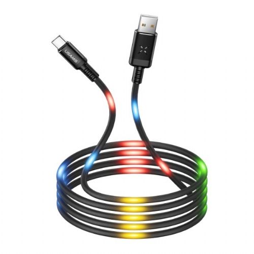 USB-C LED kabel Brightly - črn | Enaa