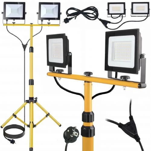Gradbeni 2x 100W LED reflektor stativ IP66 150cm tripod | Enaa