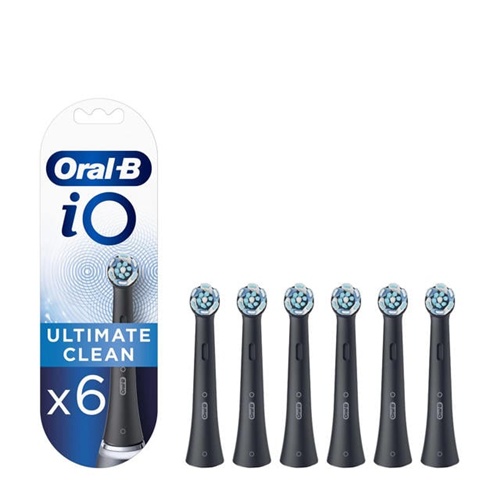 Oral-B iO Ultimate Clean paket 6 kosov (črne, embalaža brez frustracij ...