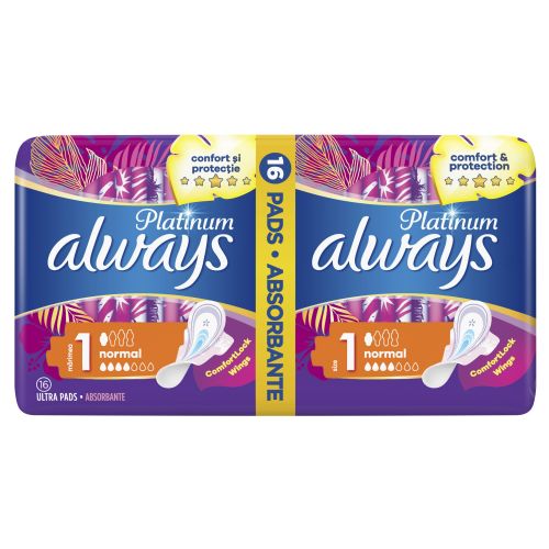 Vložki Always Ultra Platinum Normal- Duo pack, 16 kos | Enaa